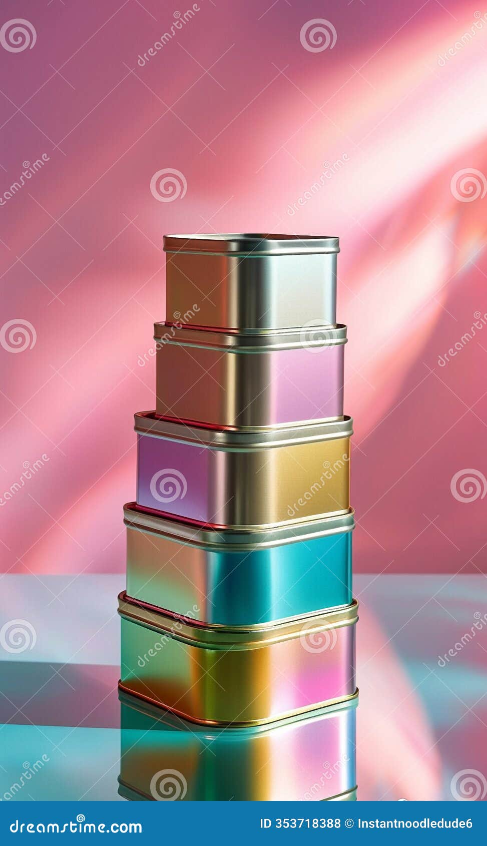 Cylindrical Stack Wheel Yellow Background. Generate Ai Stock ...