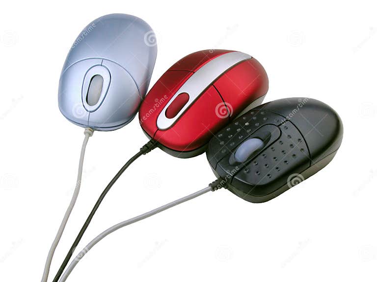 Three mice stock photo. Image of stationery, computer, tools - 208328