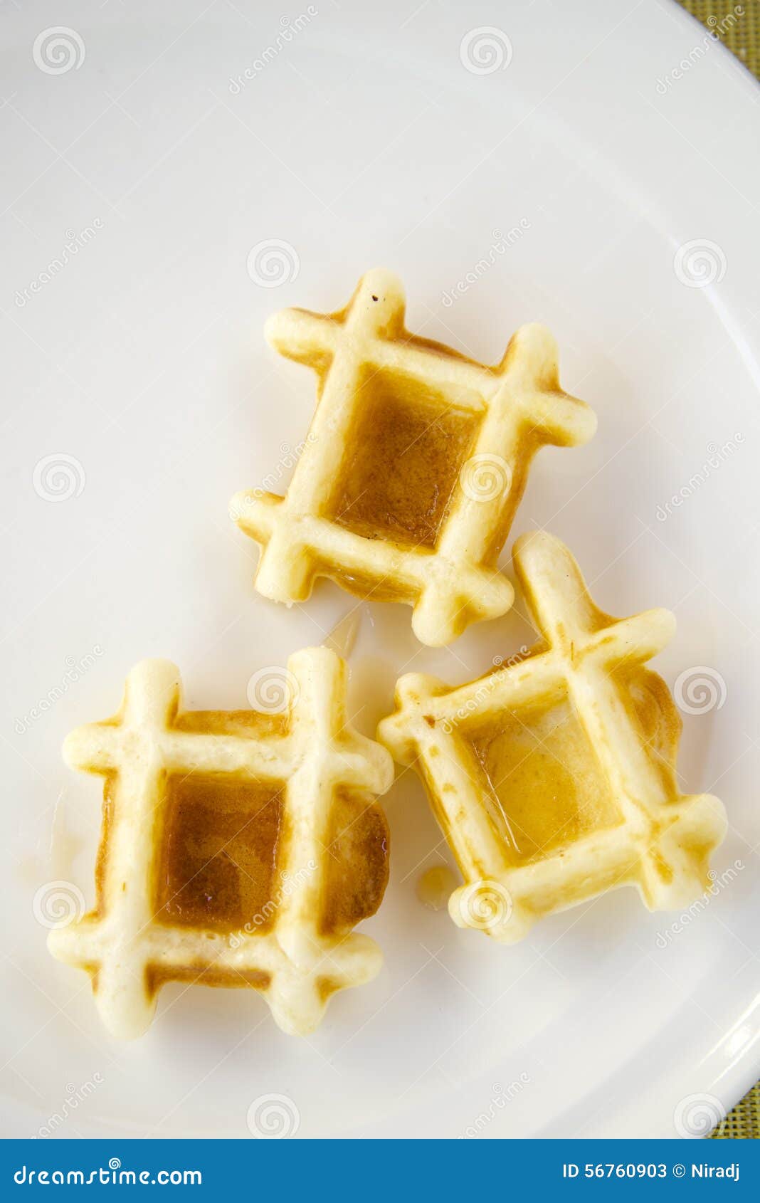 Three mini waffle stock image. Image of meal, food, plate - 56760903