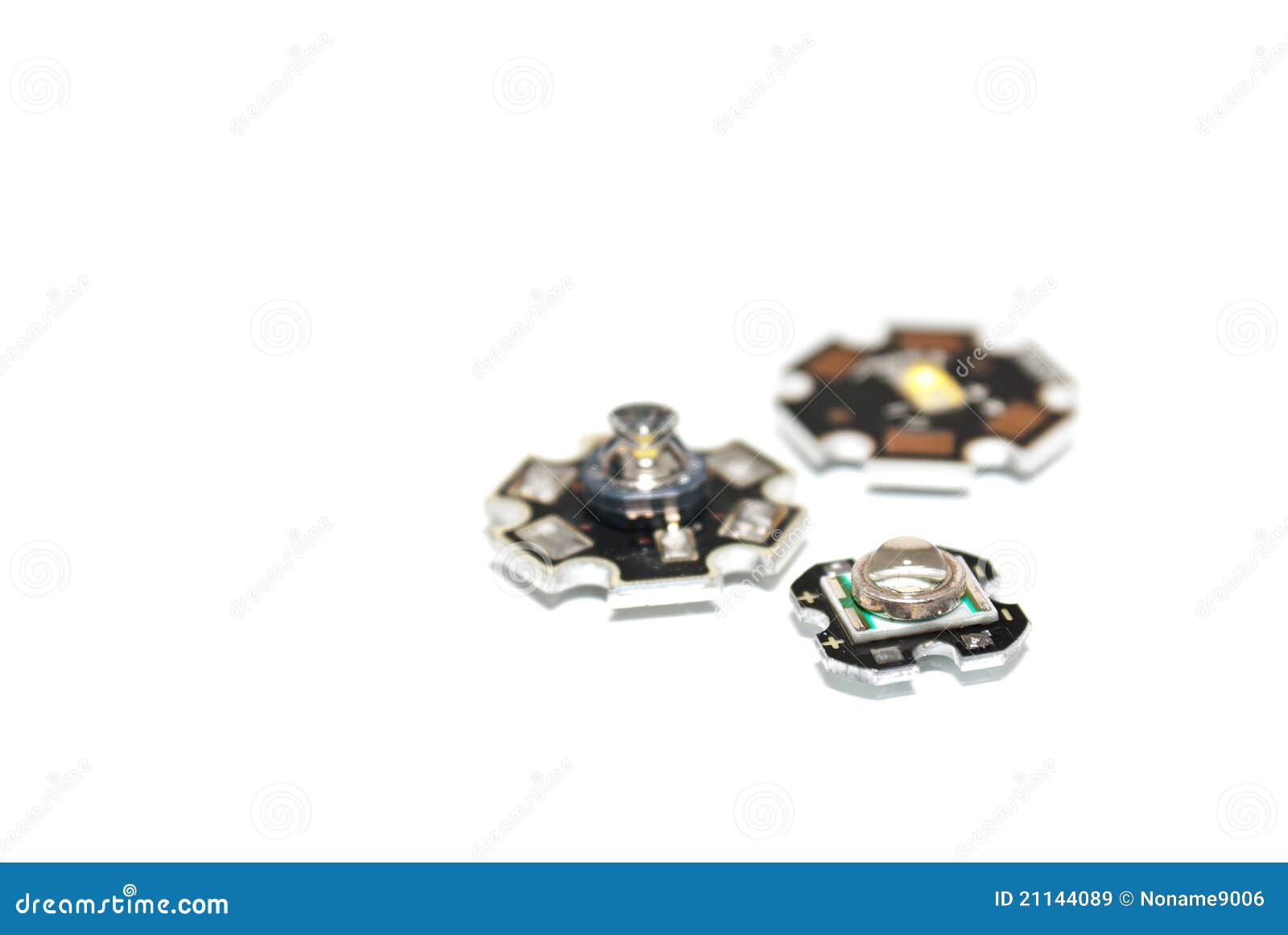 Three modern LEDs stock image. Image of electricity, energy - 21144089