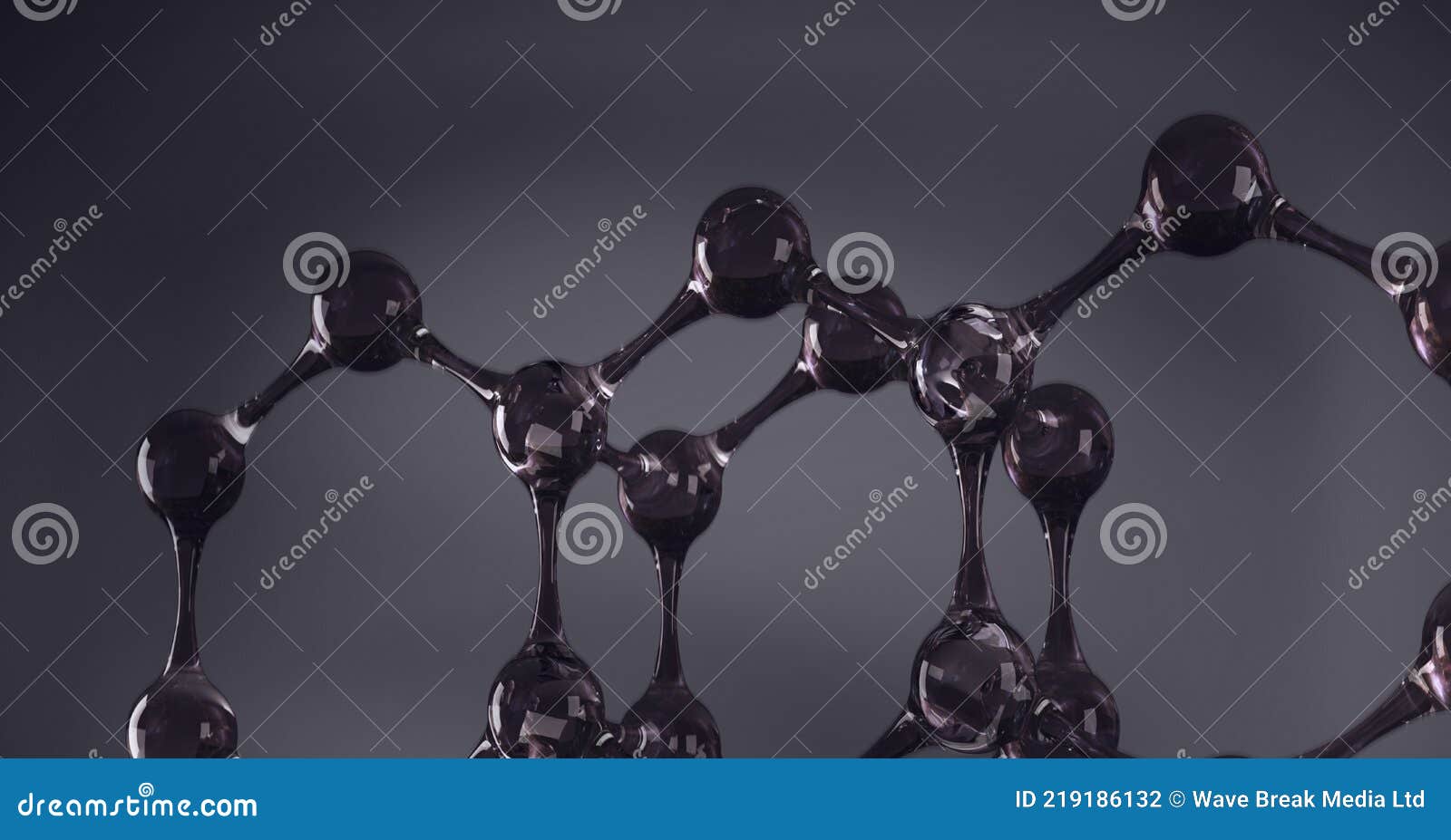 Three Molecular Structures Over a Black Background, Chemistry, Biology ...