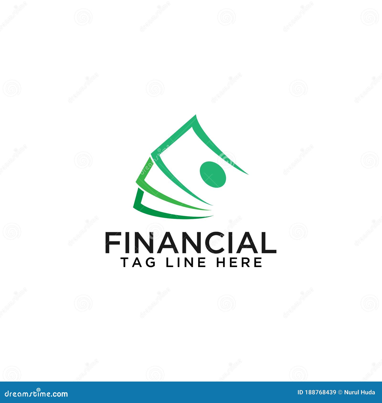 Three Money Logo Design Finance Stock Vector - Illustration of economy ...
