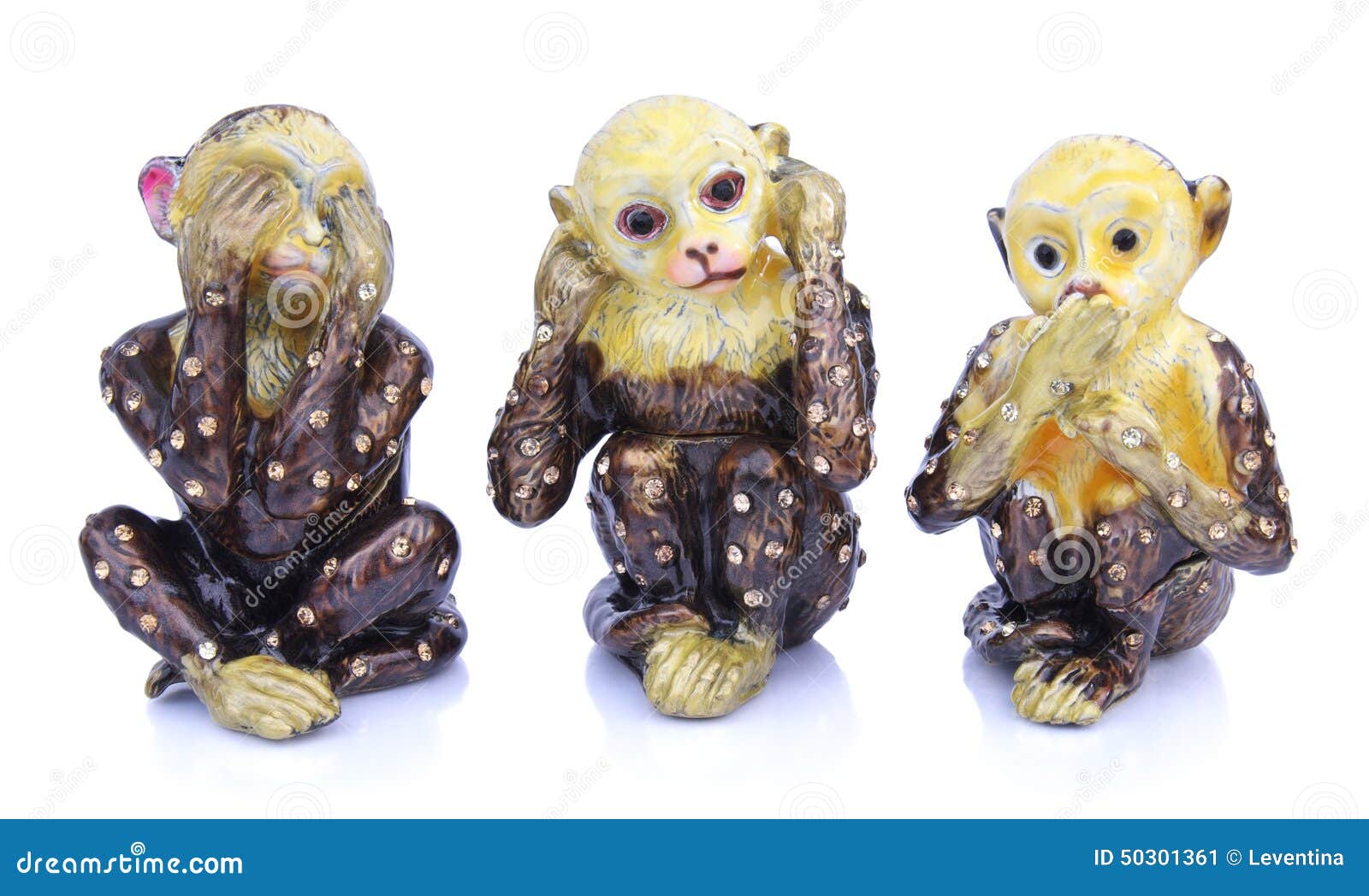 Three monkeys stock illustration. Illustration of monkeys - 50301361