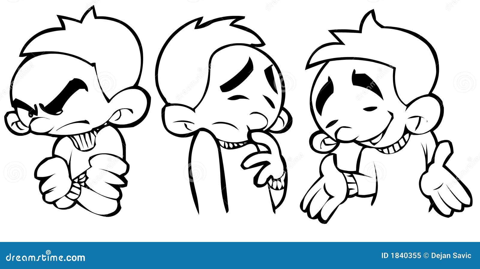 Three moods stock illustration. Illustration of theatre - 1840355