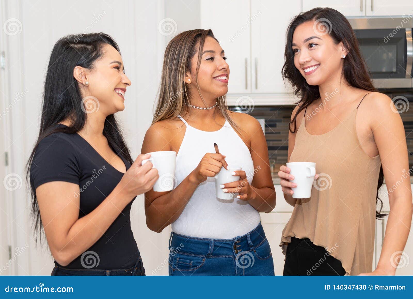 Three Moms in the Kitchen stock photo. Image of indian - 140347430