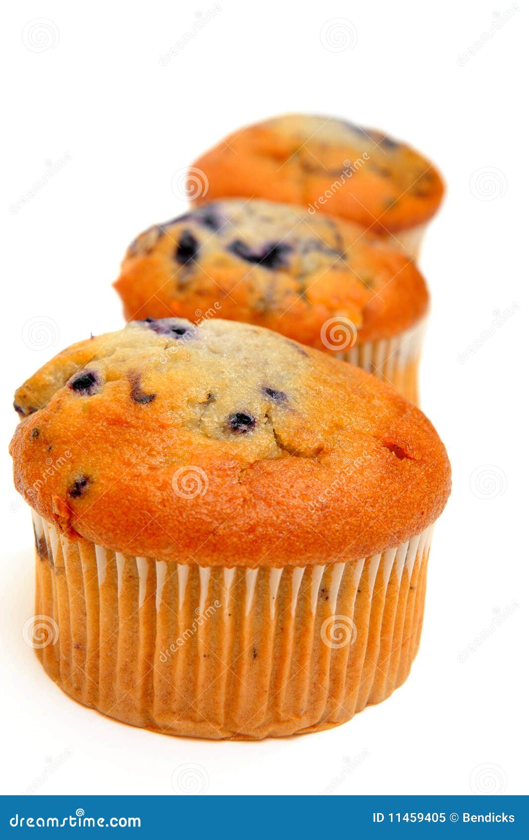 Three Muffins stock image. Image of muffin, breakfast - 11459405