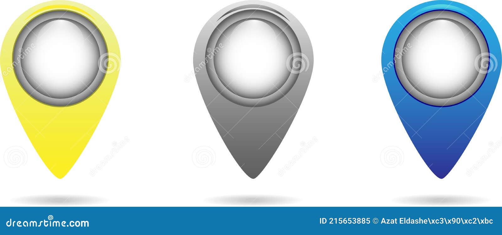 Colored Placemarks Stock Illustrations – 1 Colored Placemarks Stock ...