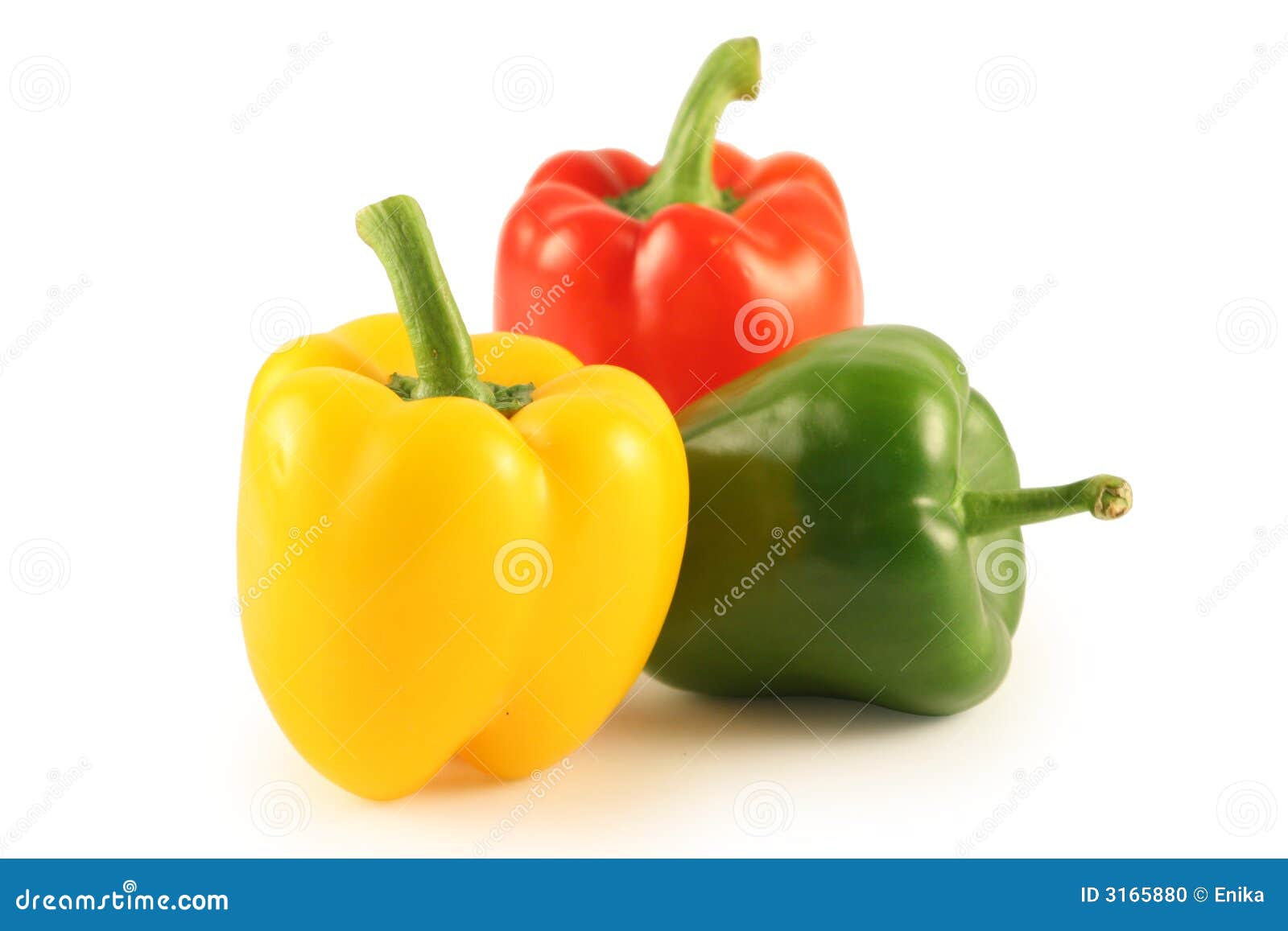 Three Multi-coloured Pepper Stock Photo - Image of vegetarian ...