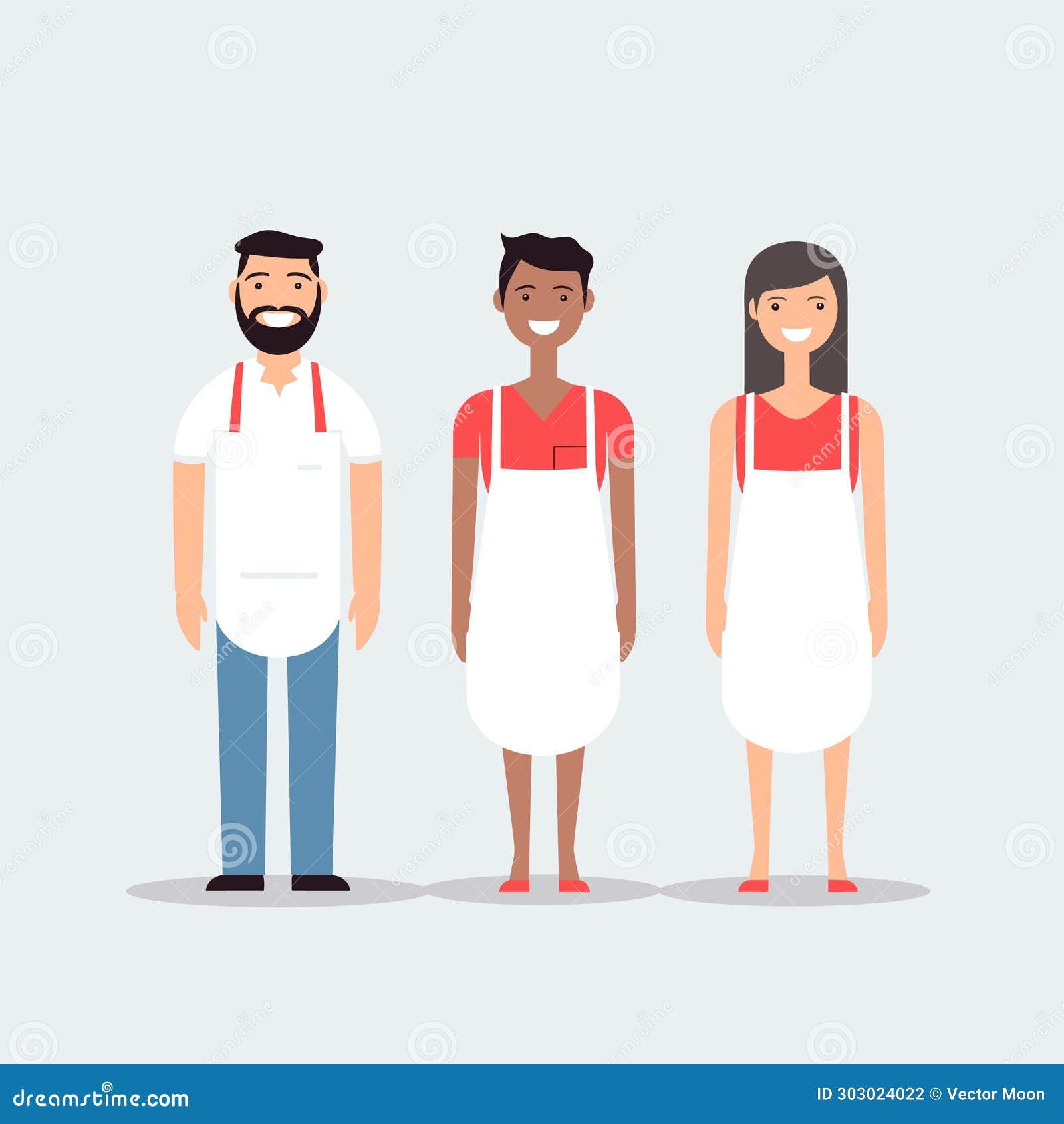 Teamwork In The Kitchen Isolated Cartoon Vector Illustrations ...