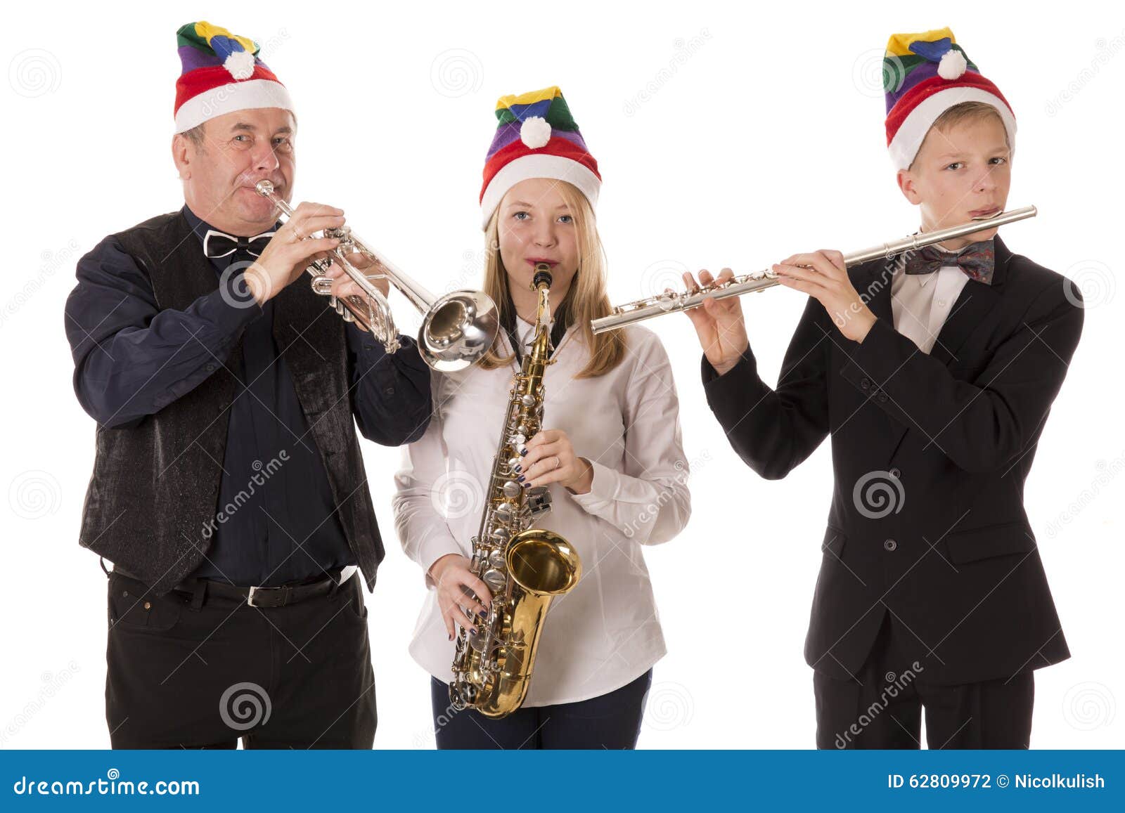 Three Musicians Play Classical Music Stock Photo - Image of culture ...