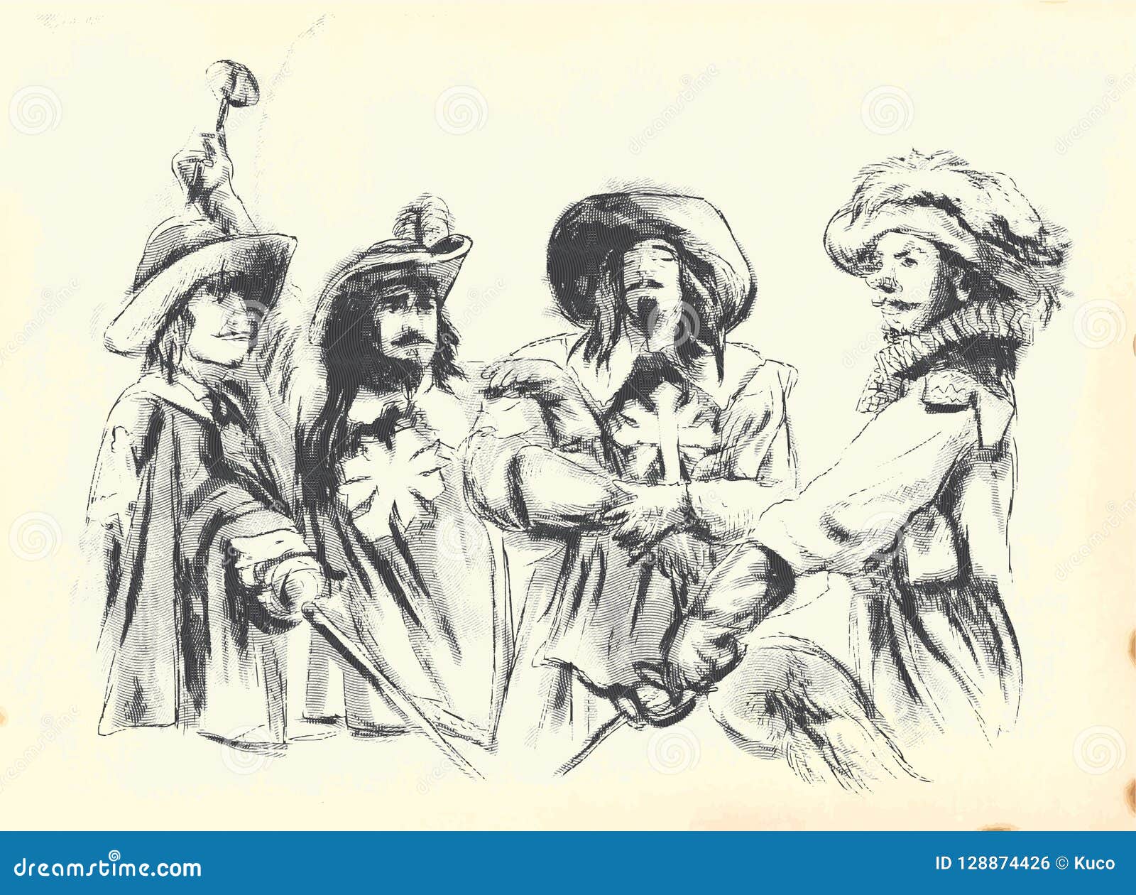 Three Musketeers Icon Vector Isolated On White Background, Logo ...