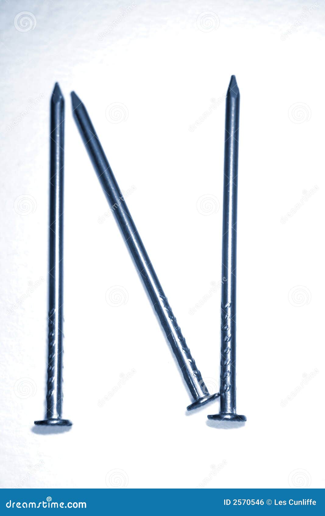 Three nails stock photo. Image of spikes, long, spike - 2570546