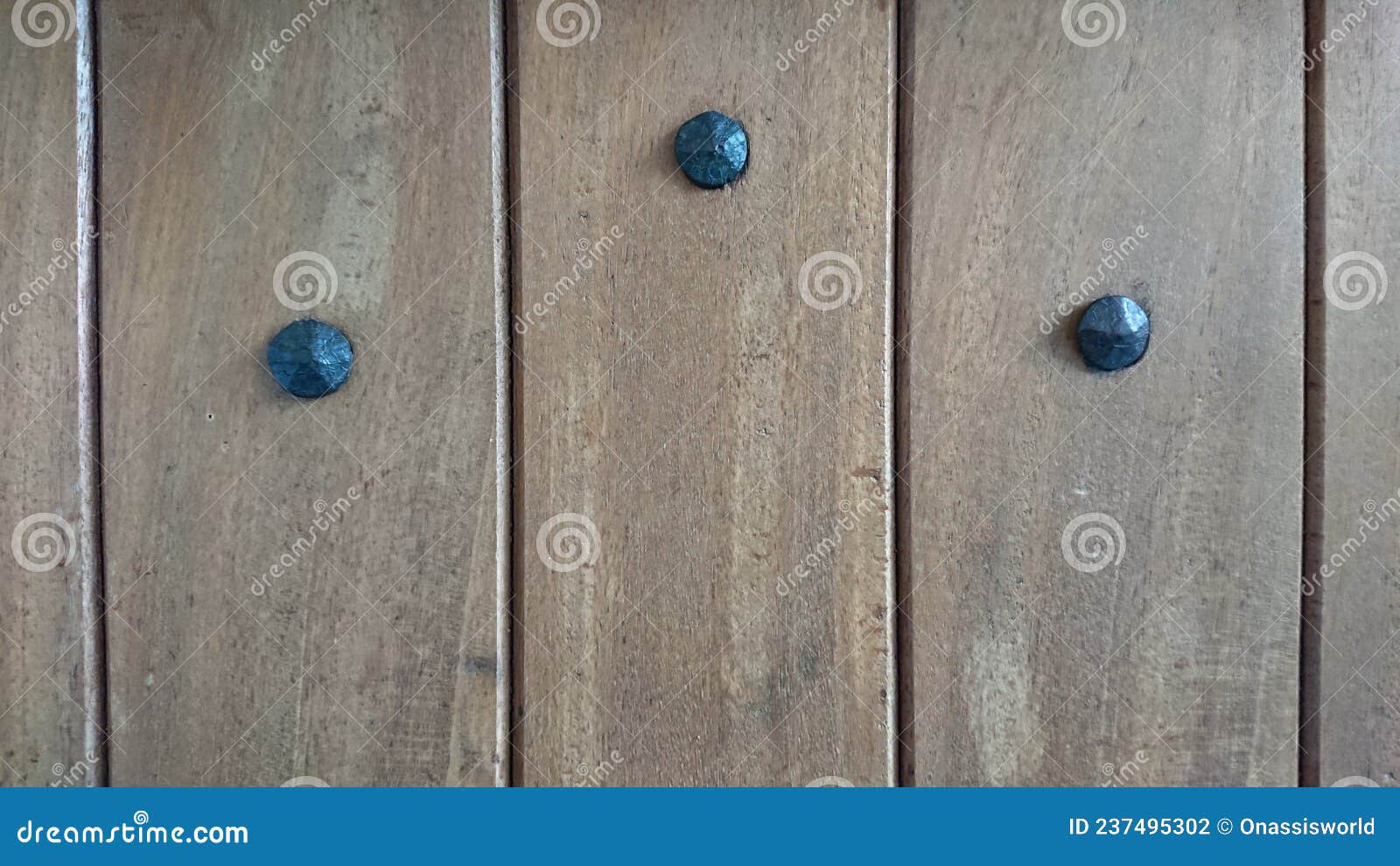 Three Nails Wooden Abstract Background Stock Photo - Image of nails ...