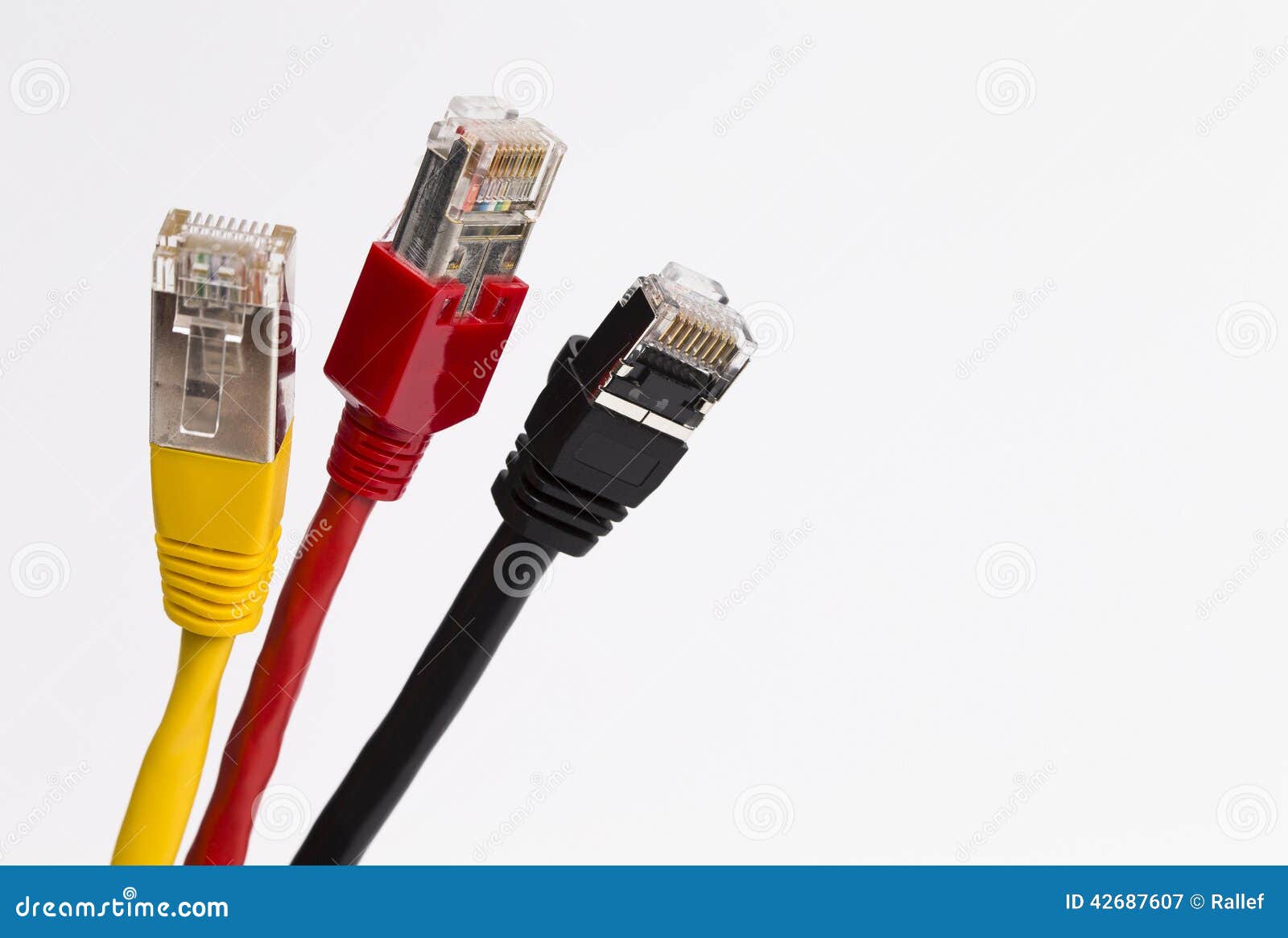 Three network cable stock image. Image of link, three - 42687607