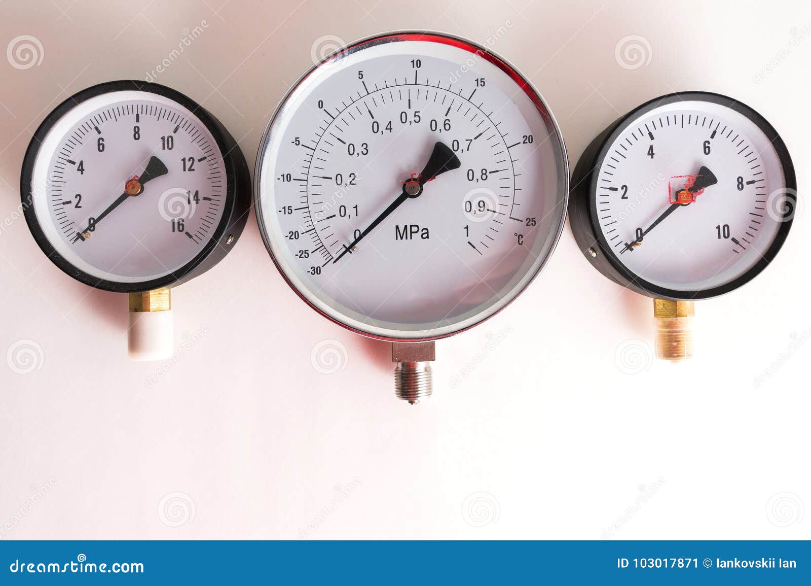 The New Manometer Lies on a Gray Background Stock Image - Image of ...