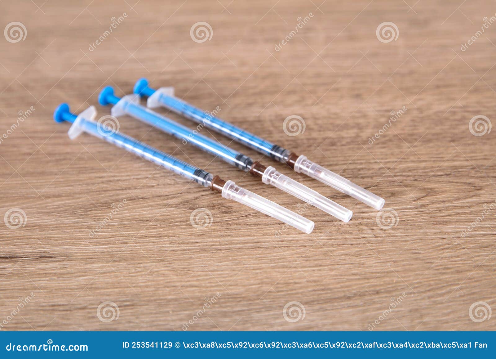 Three New Needles are on the Table Stock Image - Image of medical ...