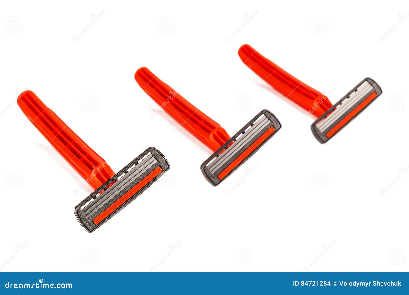 Three new razors stock photo. Image of clean, beauty - 84721284