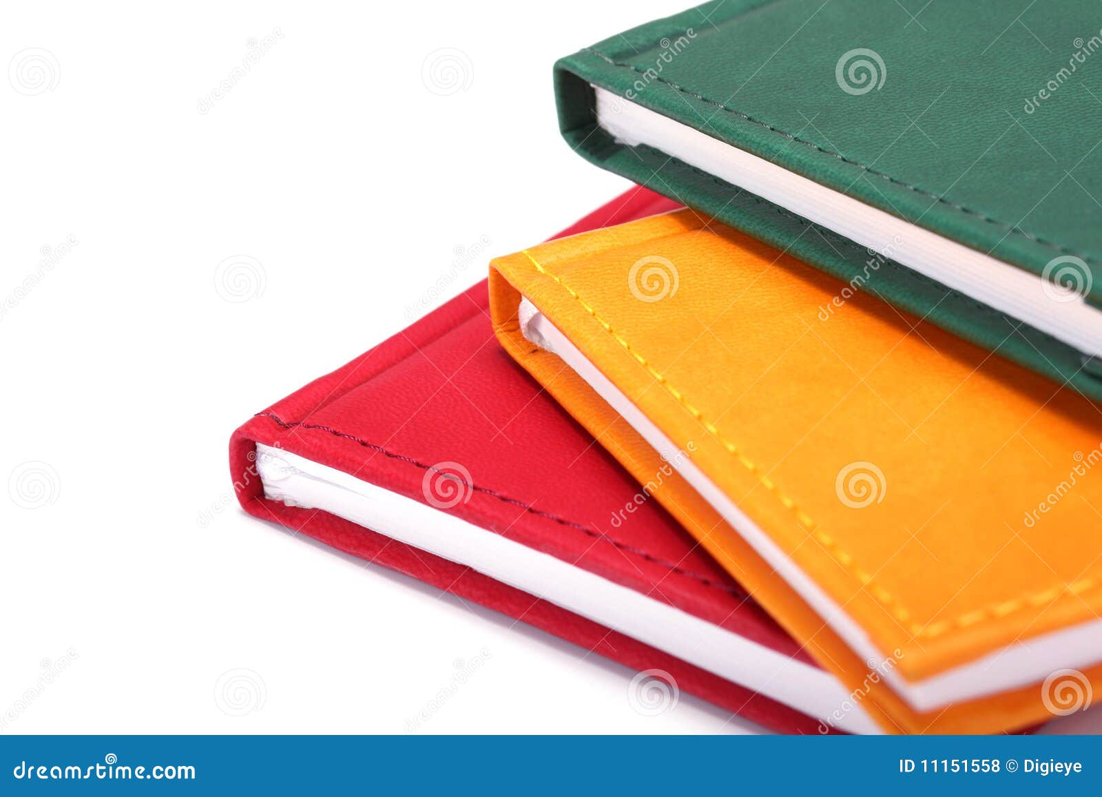 Three notebooks stock photo. Image of personal, meeting - 11151558