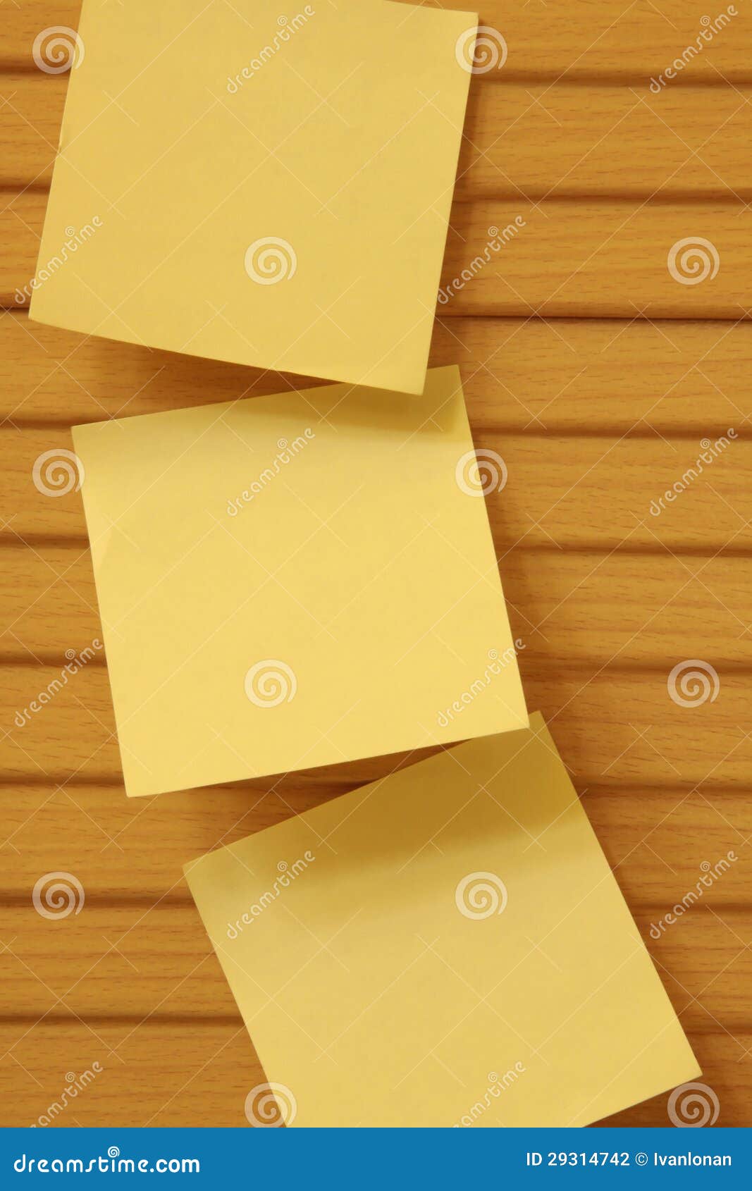 Three Notes stock photo. Image of adhesive, symbolsmetaphors - 29314742