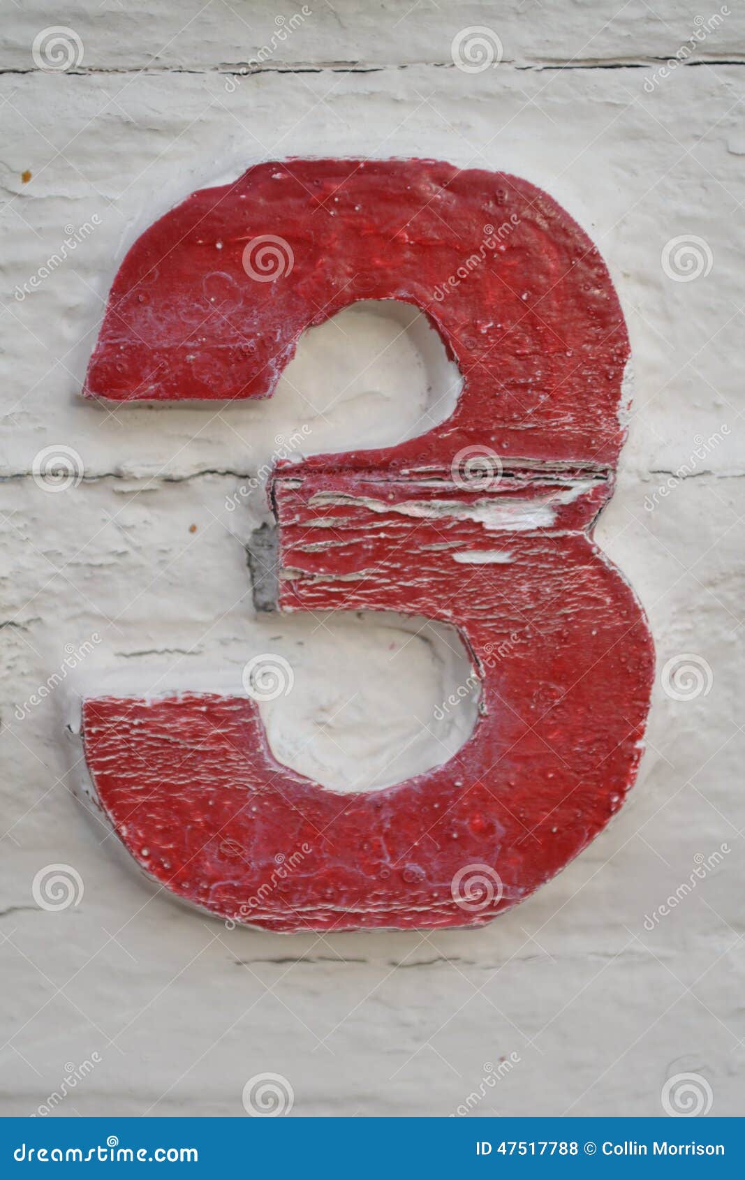 Three stock photo. Image of wooden, closeup, symbol, number - 47517788