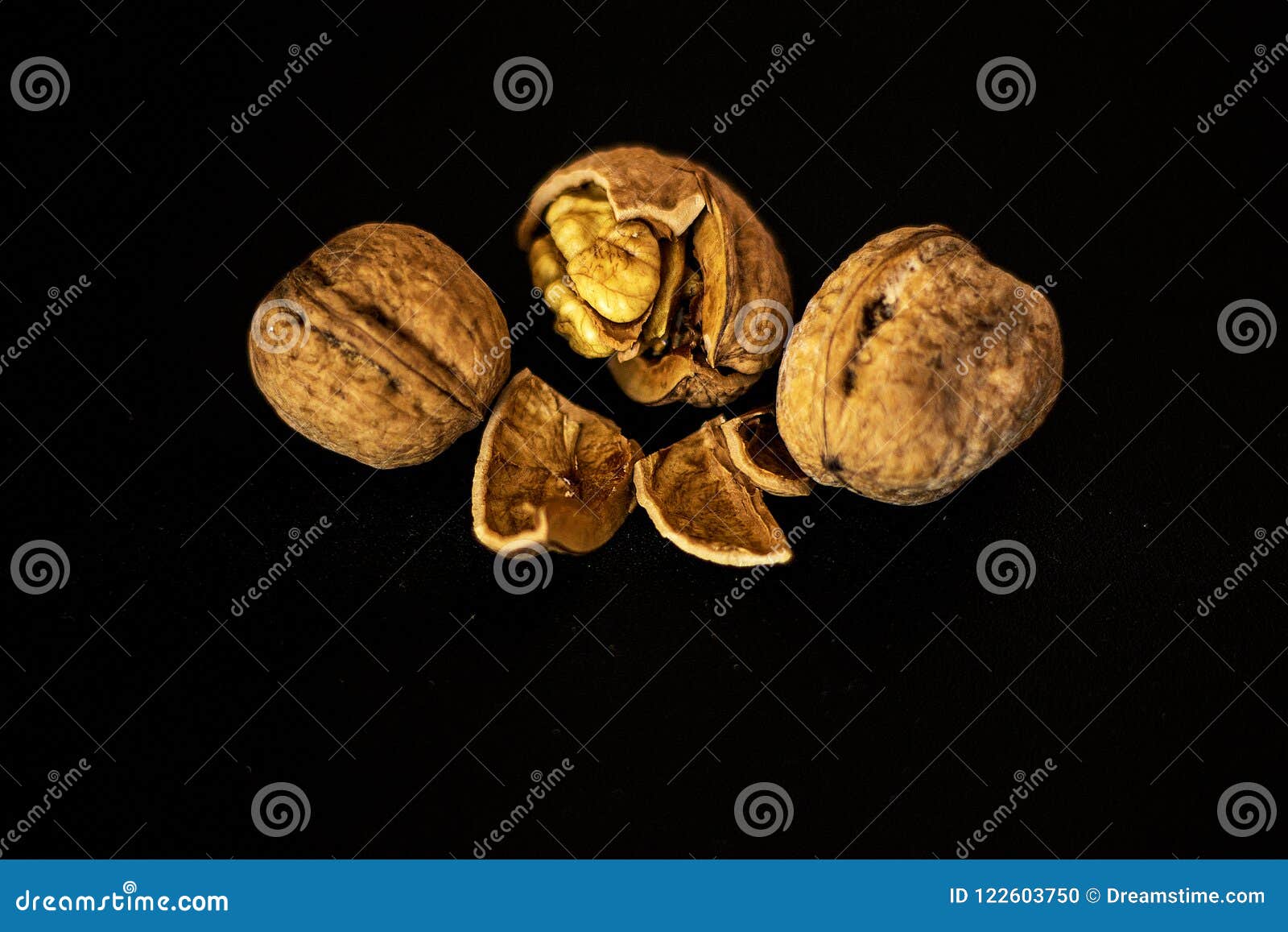 Three nuts stock photo. Image of help, dawn, exciting - 122603750