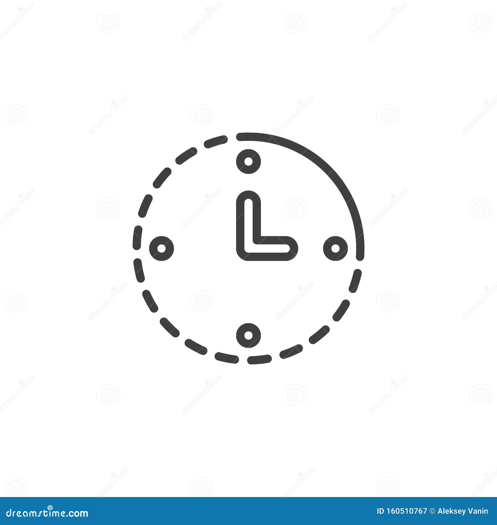 Three O`clock Time Line Icon Stock Vector - Illustration of management ...