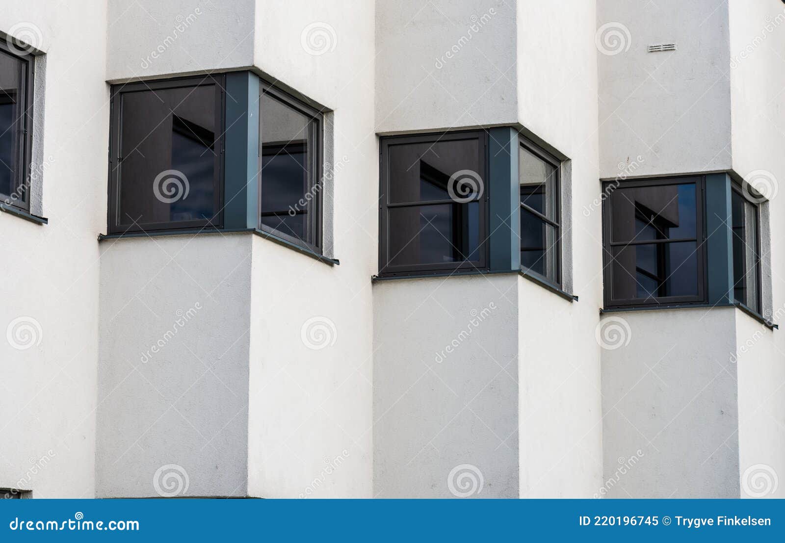 Three Office Windows in a Row Stock Image - Image of glasses, modern ...
