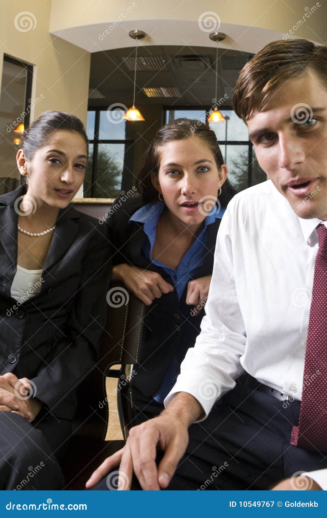 Three office workers stock image. Image of businessman - 10549767