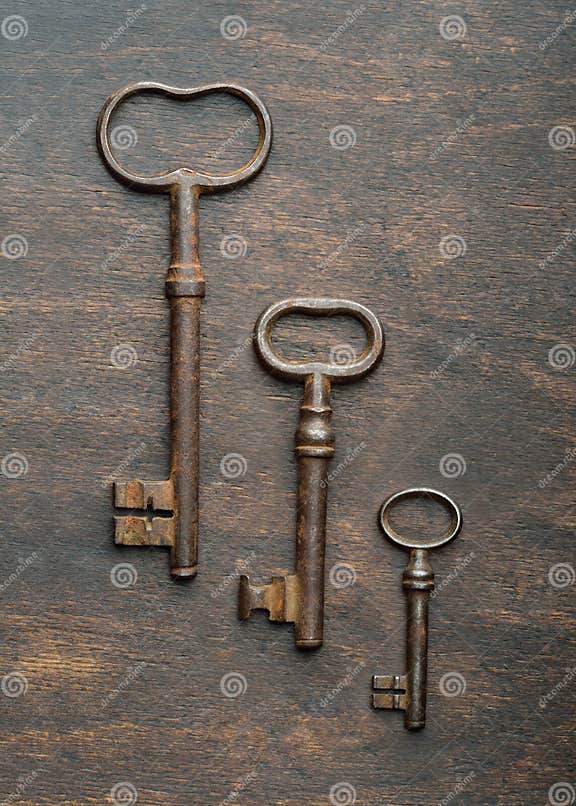 Three old keys stock photo. Image of problem, dark, metal - 27406140
