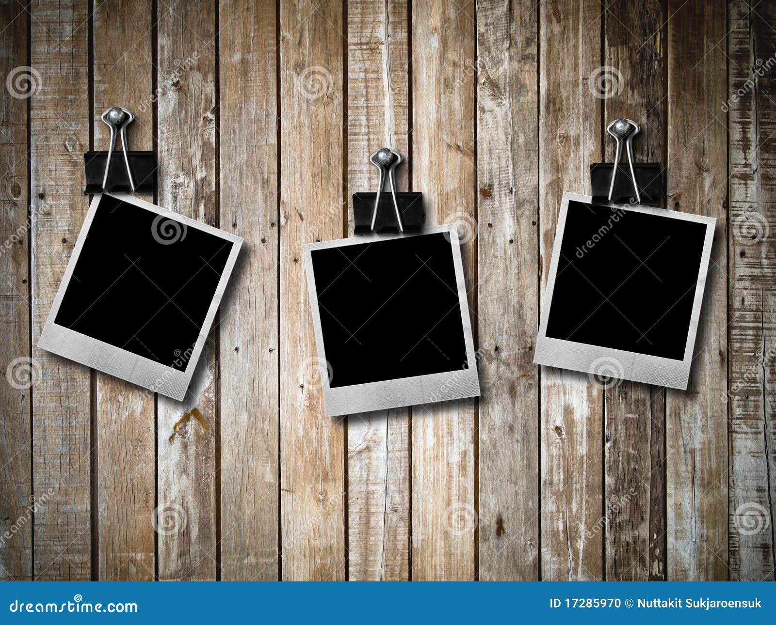 Three Old Polaroid Photo Frame Stock Photo - Image of grunge, retro ...