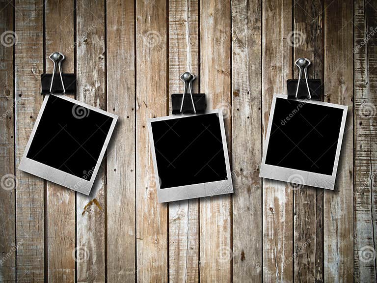 Three Old Polaroid Photo Frame Stock Photo - Image of grunge, retro ...