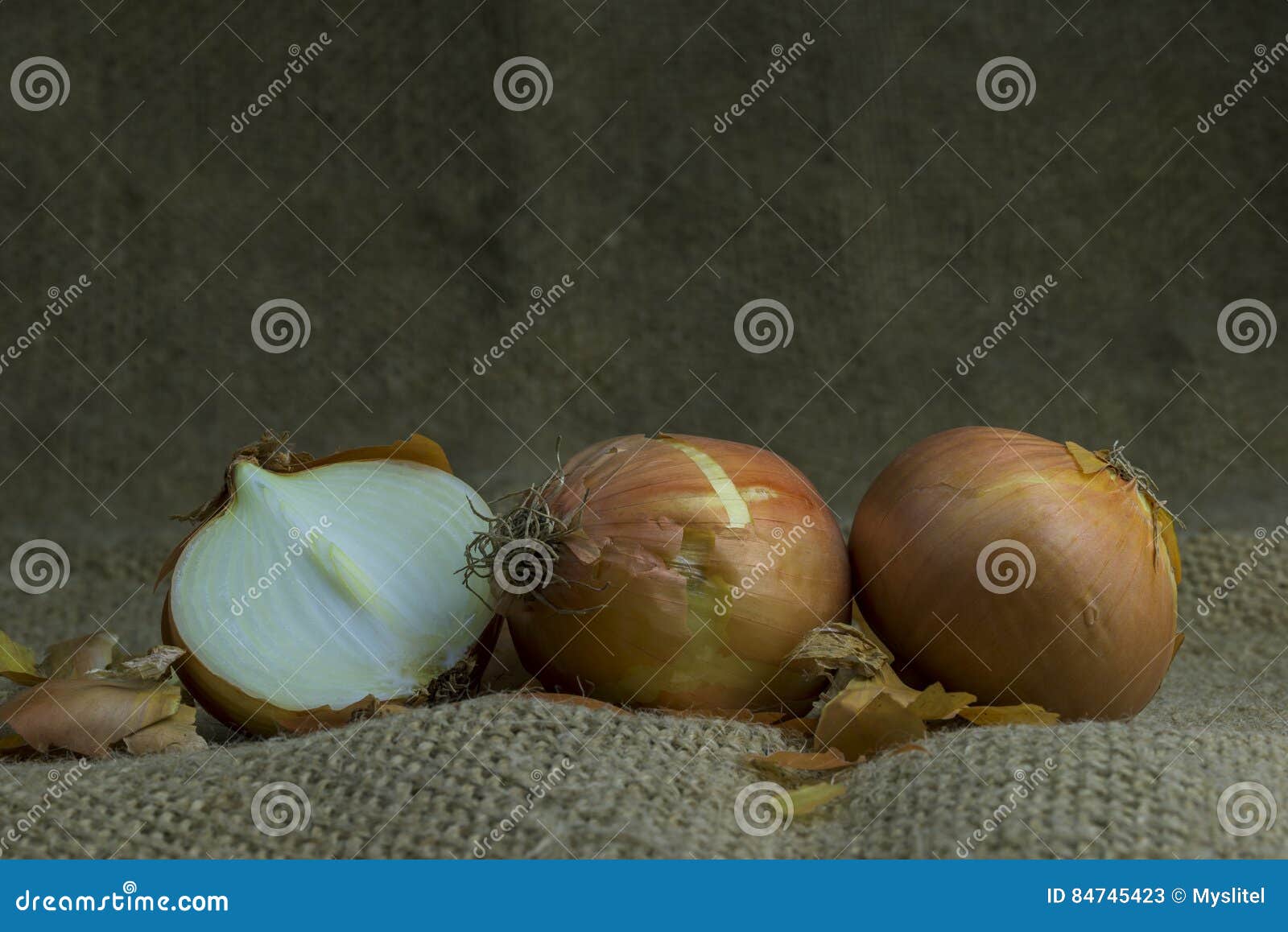 Three onion stock image. Image of harvest, golden, ingredient - 84745423