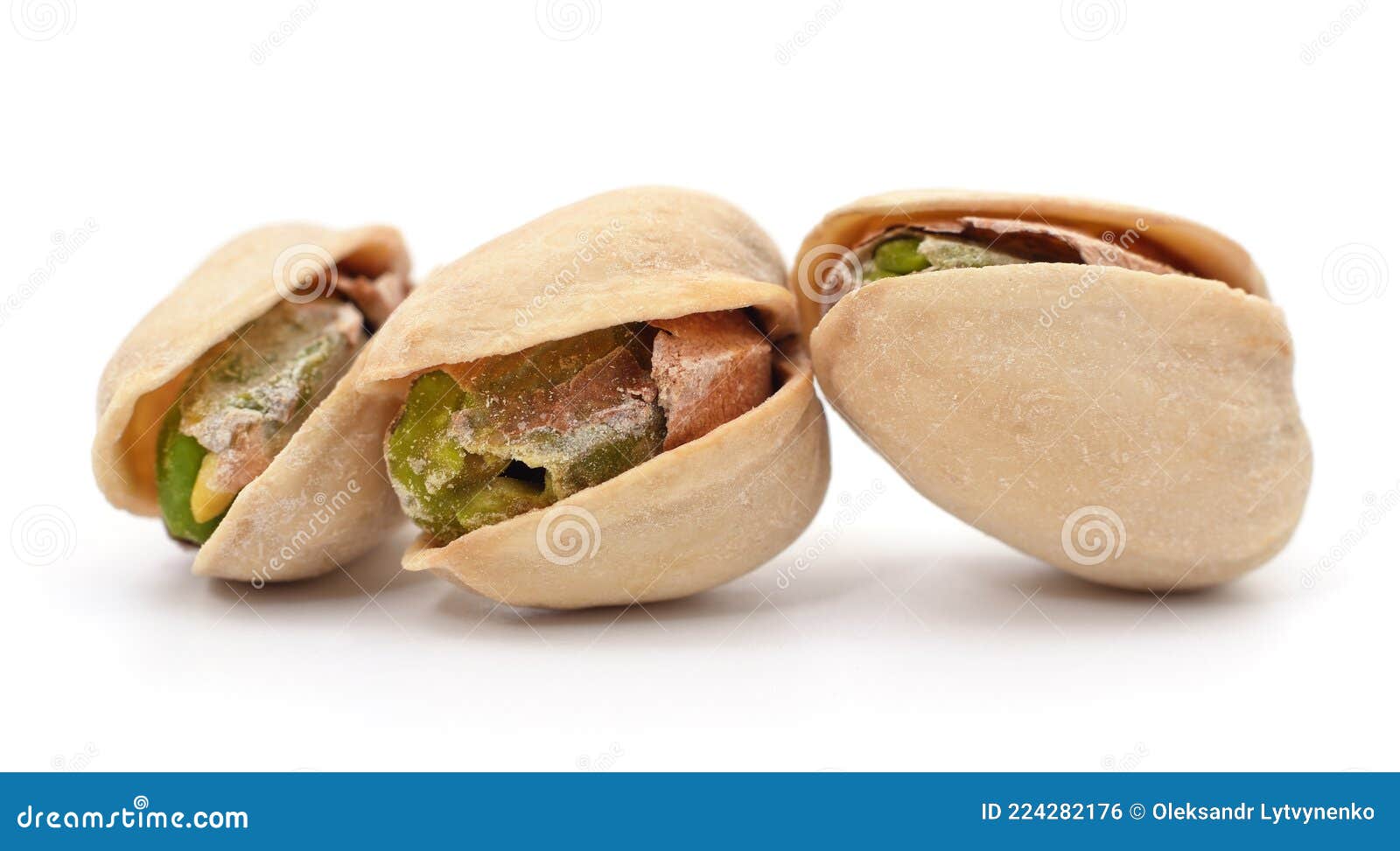 Three Open Pistachios in Shell Stock Photo - Image of healthy, macro ...