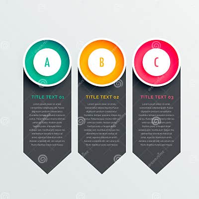 Three Options Dark Vertical Banners Stock Vector - Illustration of ...