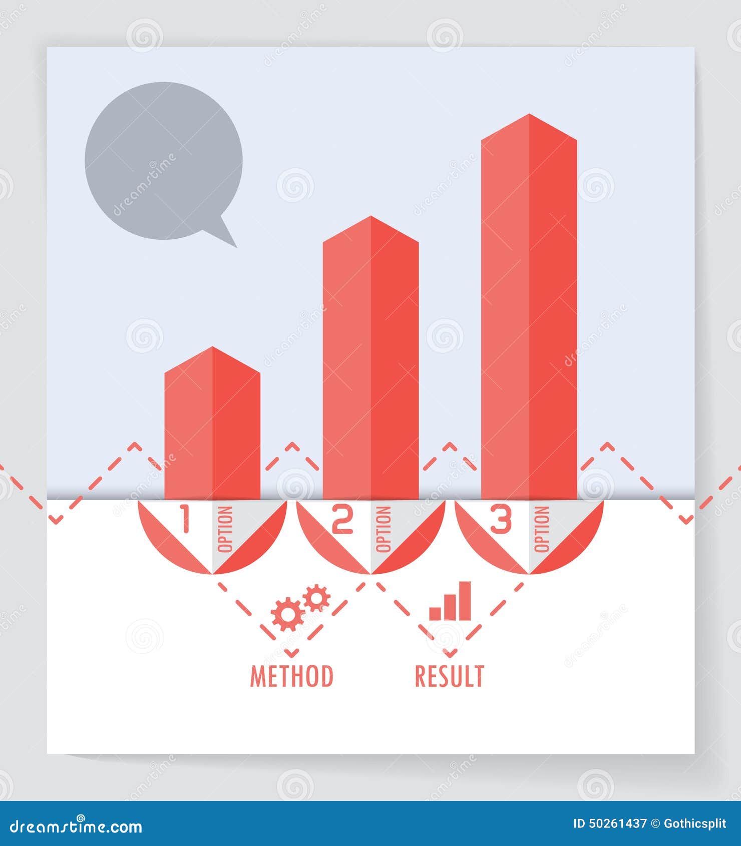 Three Options Design Element Stock Vector - Illustration of rise, lines ...