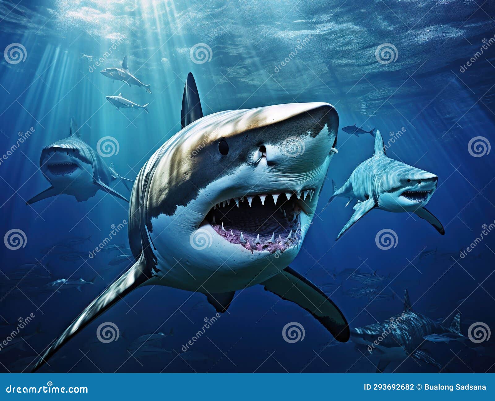 Ai Generated Illustration Wildlife Concept of Three Orca Killer Whales ...