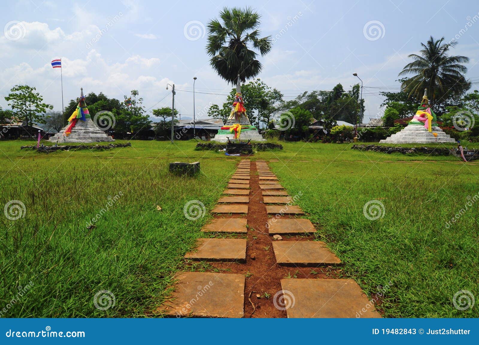 Three Pagodas Pass stock image. Image of construction - 19482843