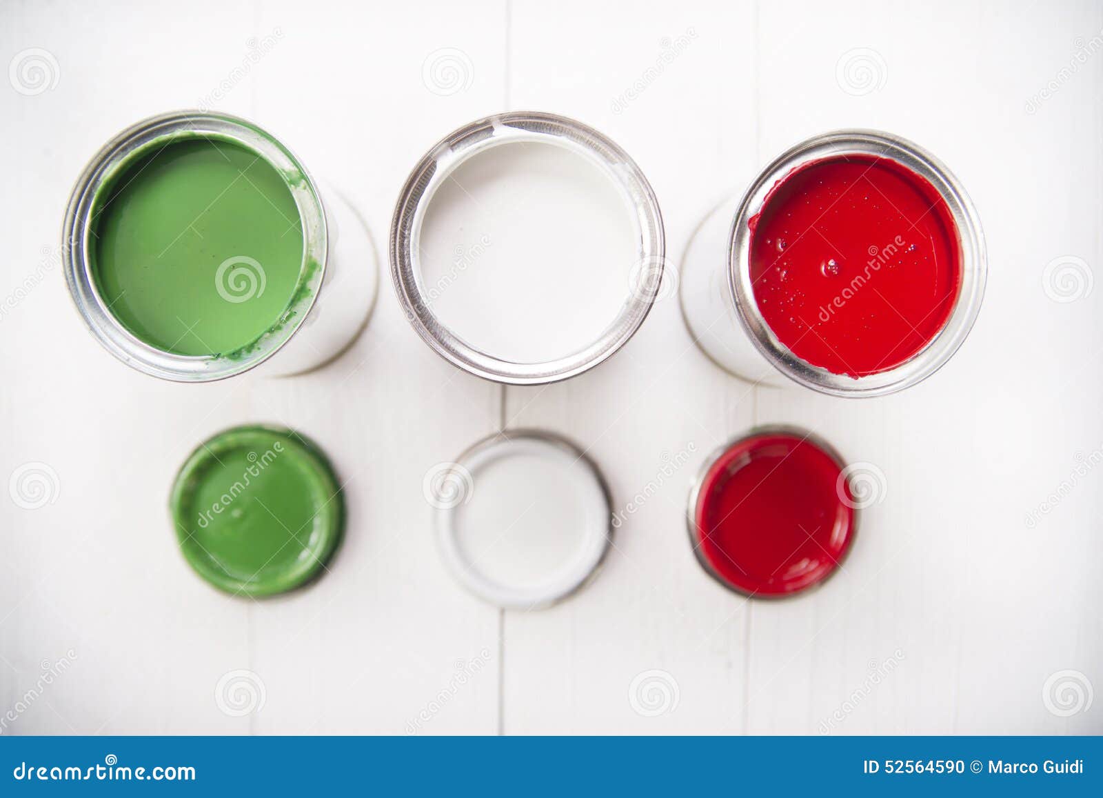 Three paint cans stock photo. Image of concept, design - 52564590