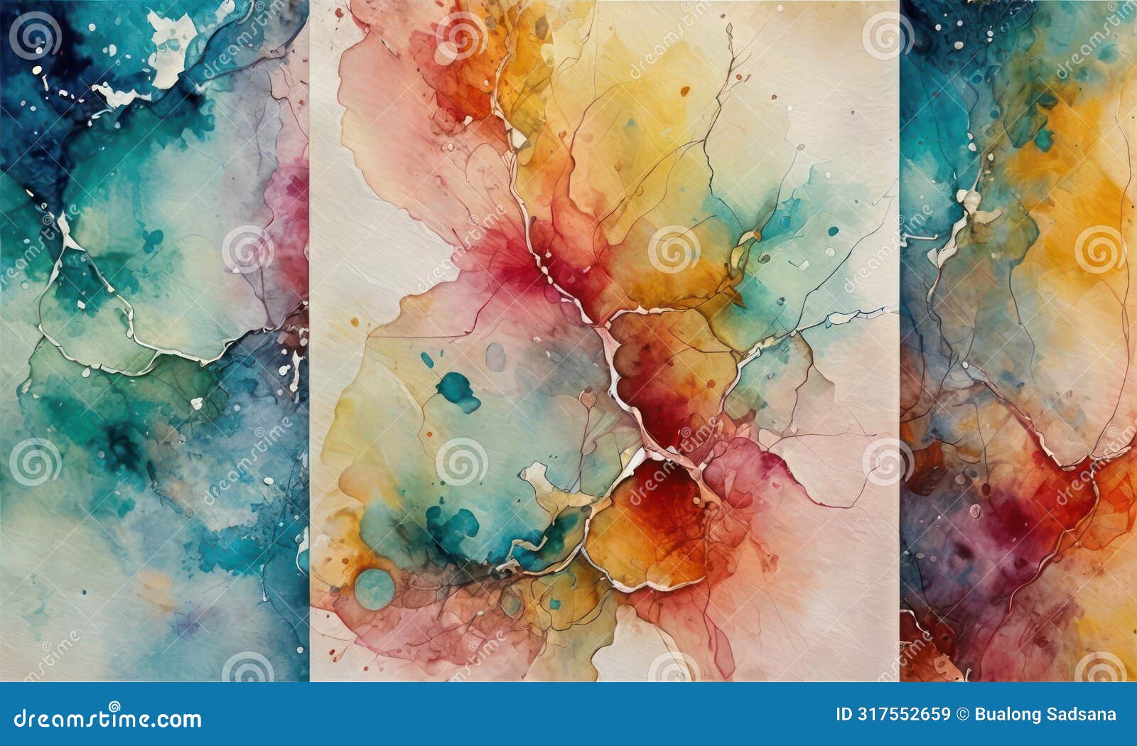 Three Paintings of the Same Scene, Each with a Different Color Scheme ...