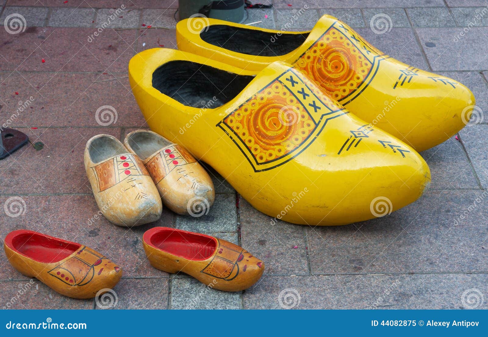 Three Pairs of Different Size Clogs Stock Image - Image of shoe, dutch ...