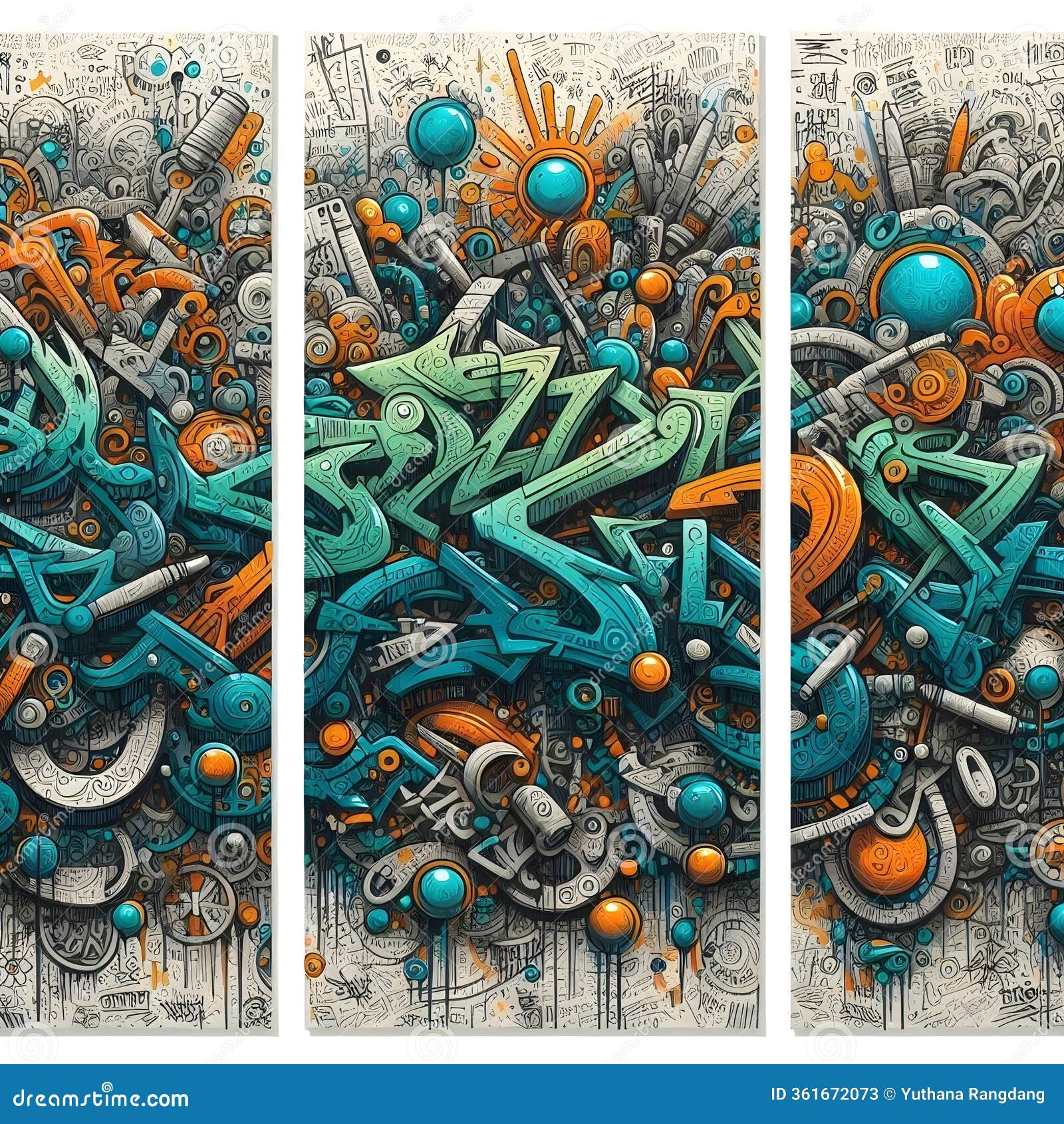 Dynamic Abstract Composition Stock Illustration - Illustration of ...