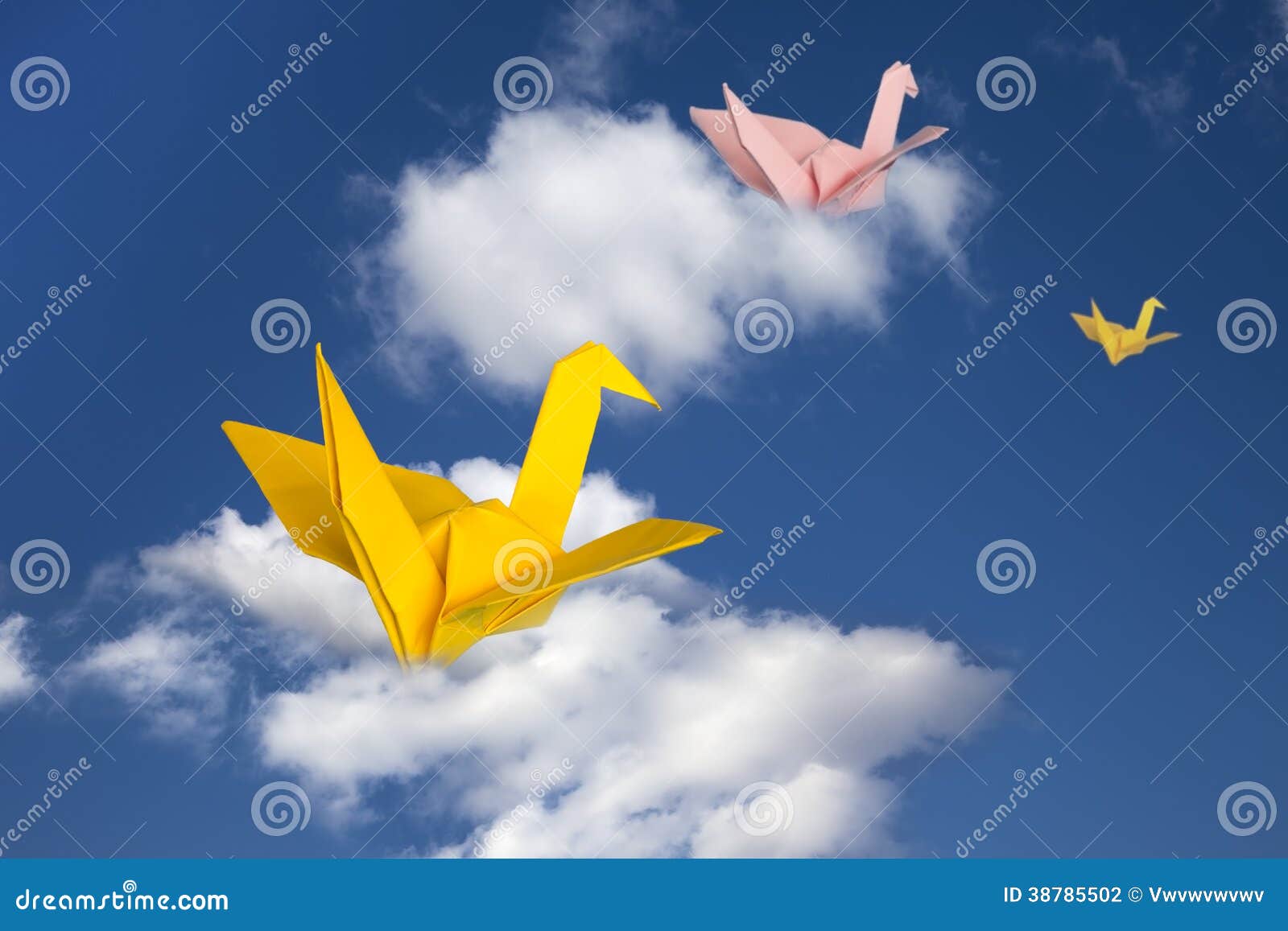 Paper Cranes Stock Photo | CartoonDealer.com #70383450