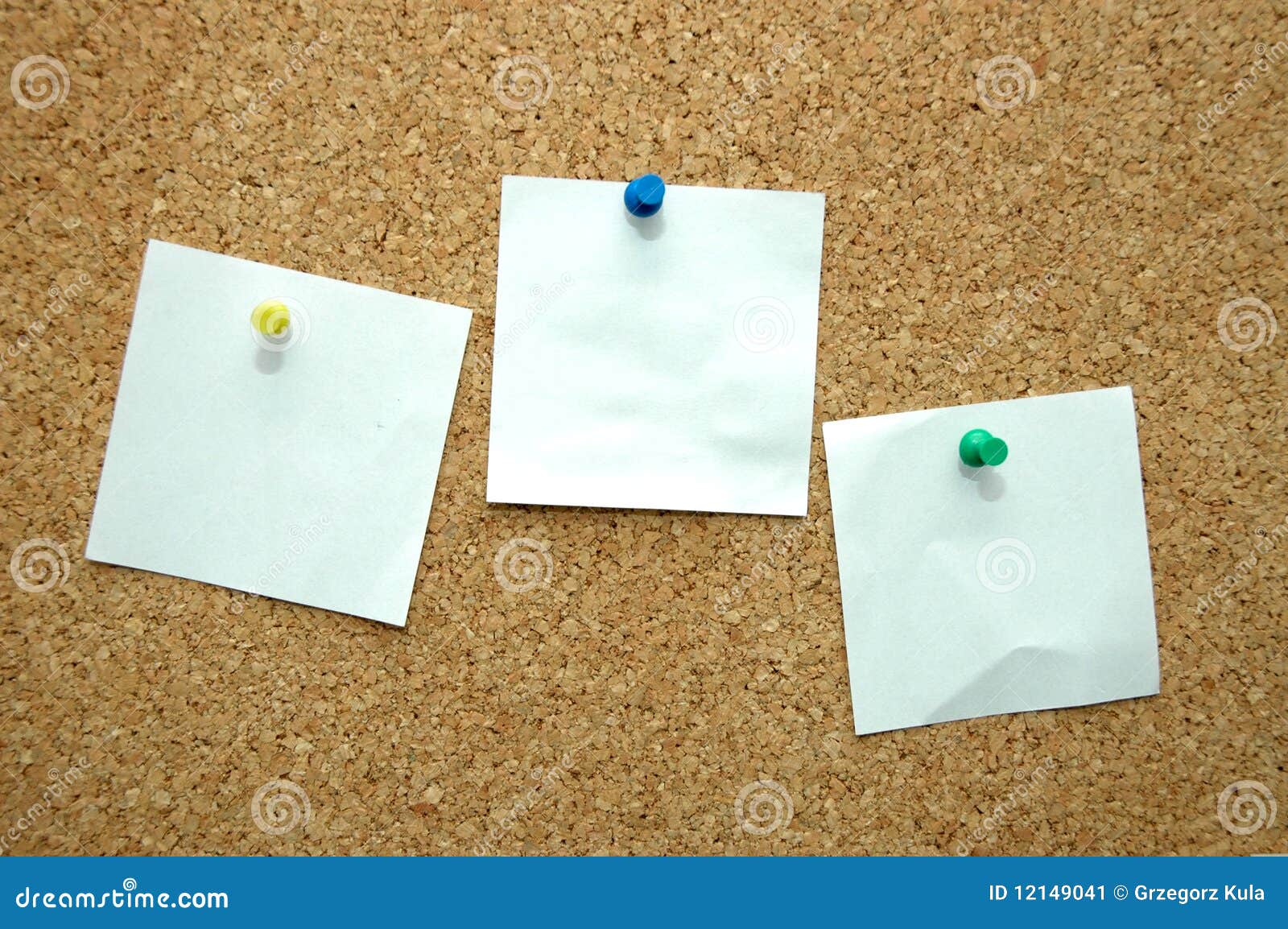 Three paper sheets stock image. Image of office, adhesive - 12149041