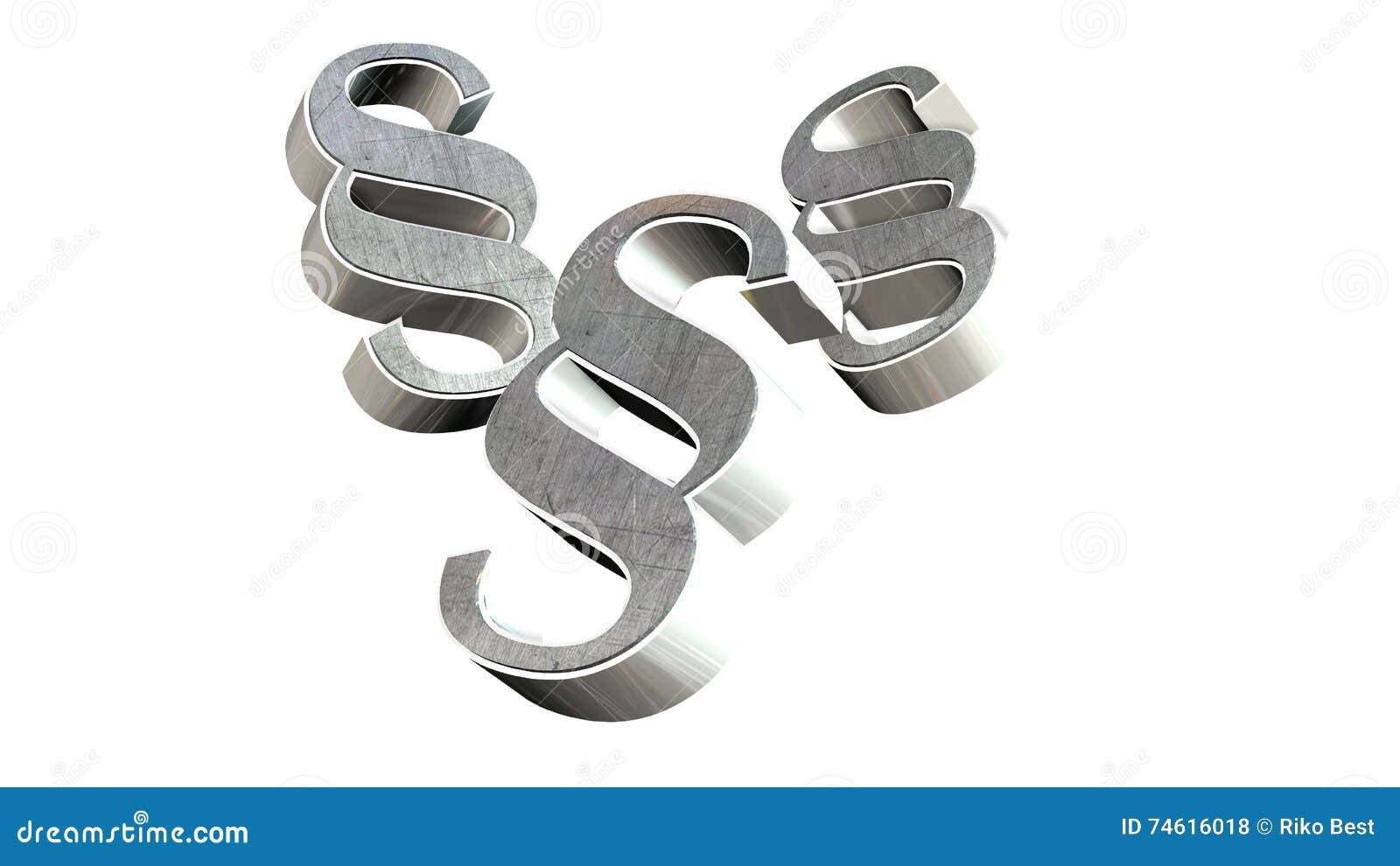 Three Paragraph Symbols - Isolated on White Stock Illustration ...