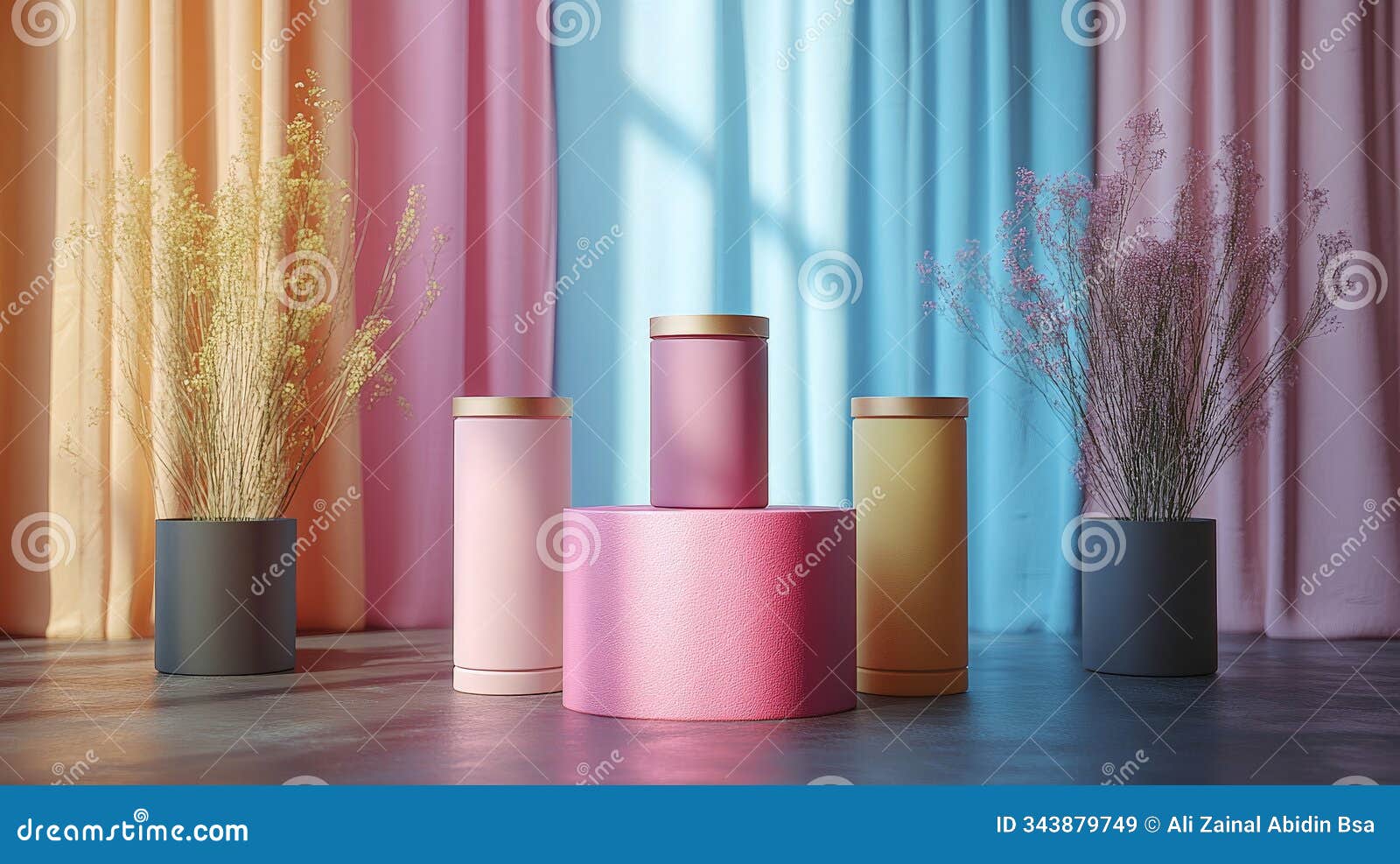 Colored Cylinders Vector Element Cartoon Illustration | CartoonDealer ...