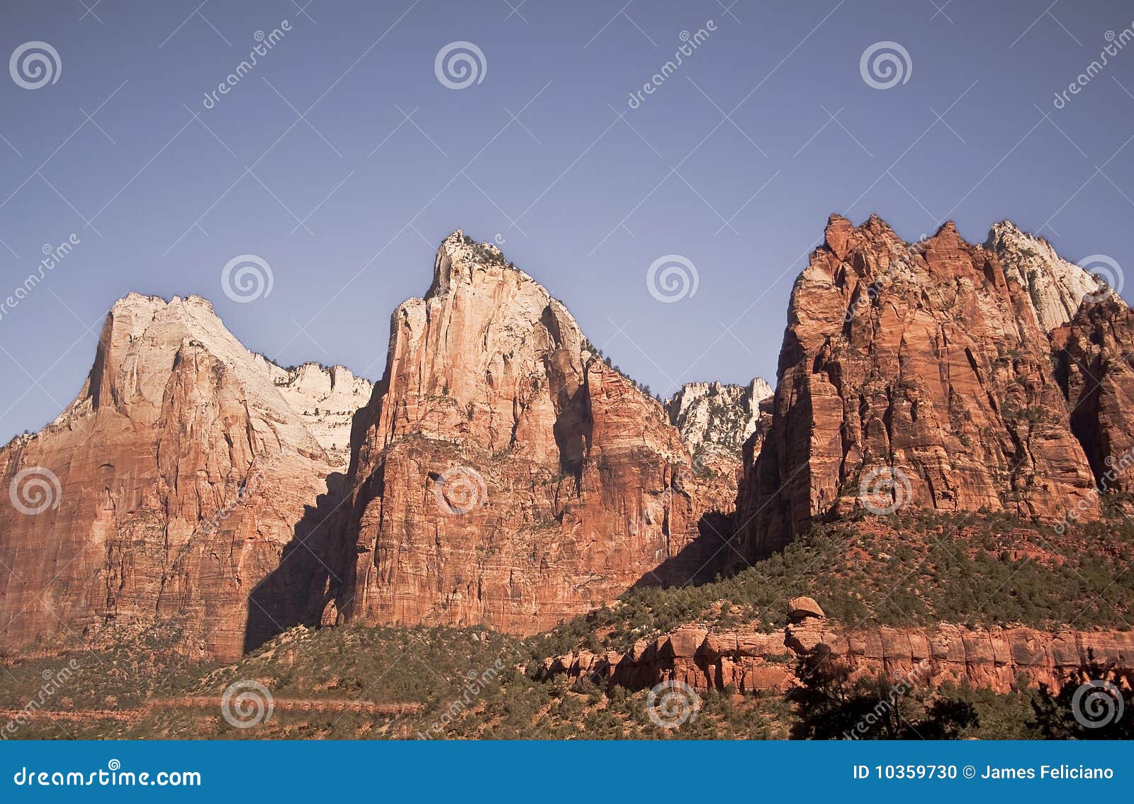 Three Patriarchs stock photo. Image of mountains, rock - 10359730