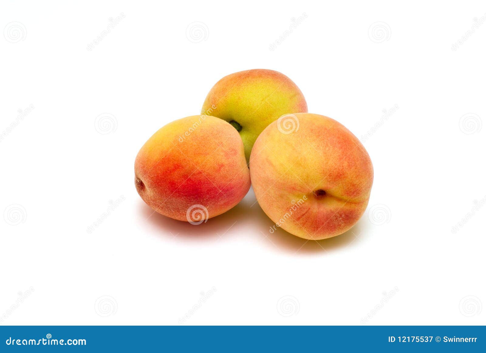 Three peaches stock image. Image of healthy, object, close - 12175537