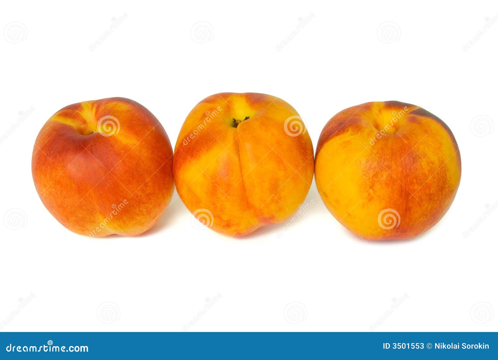 Three peaches stock image. Image of healthy, health, breakfast - 3501553