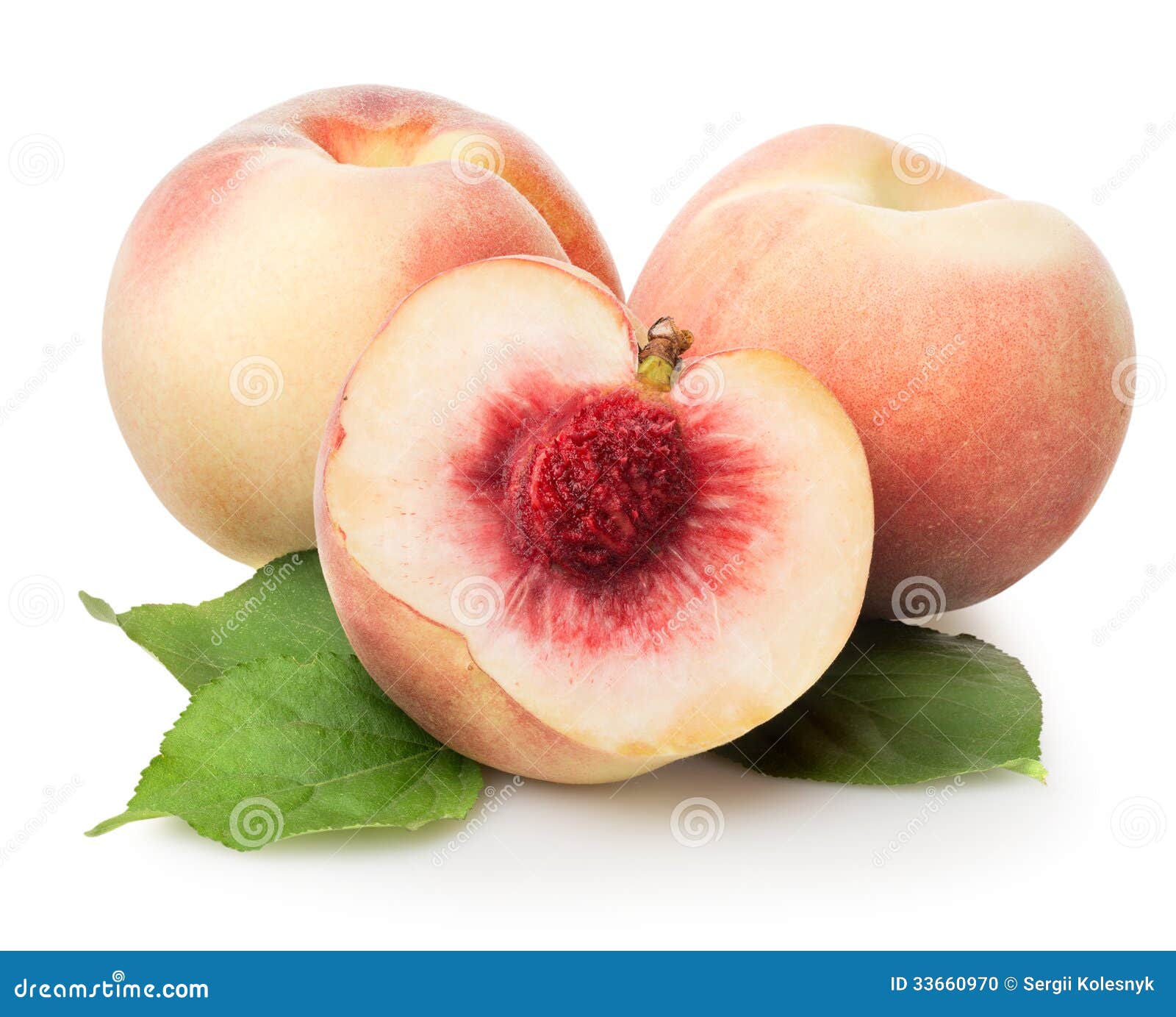 Three peaches stock photo. Image of macro, fruits, bright - 33660970