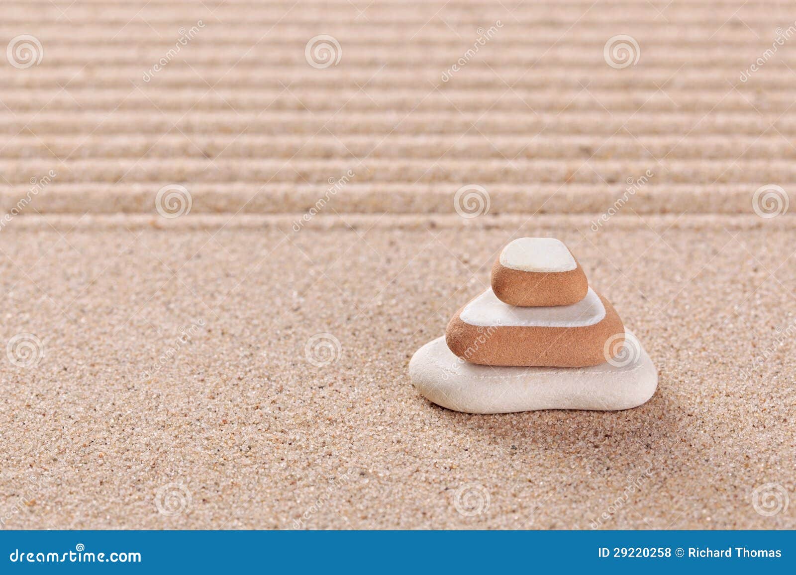 Three Pebble Stack Zen Garden Stock Photo - Image of creativity, order ...